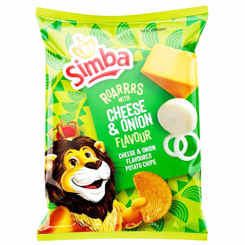 CHIPS SIMBA 120g CHEESE & ONION