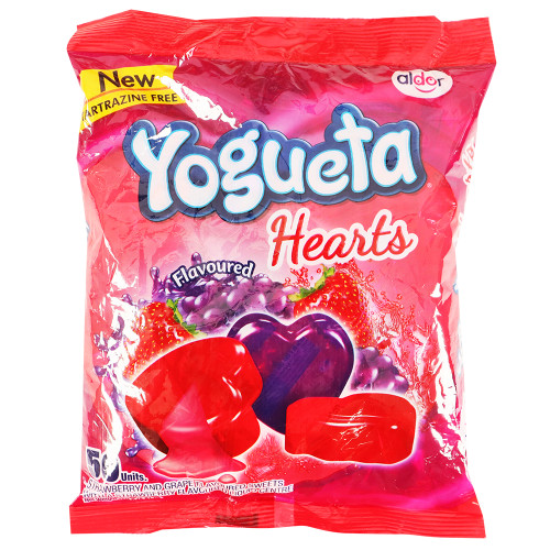 SWT YOGUETA HEARTS SBERRY/GRAPE 50s