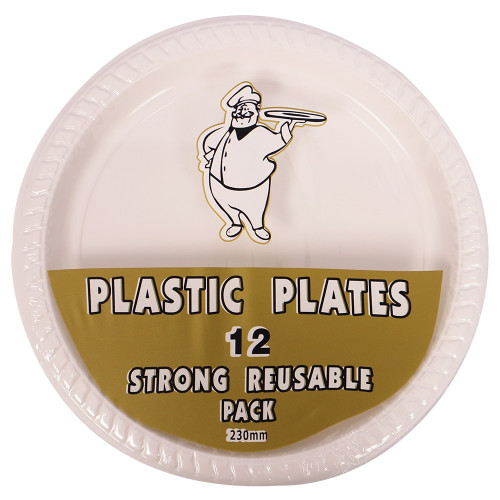 PLASTIC REUSABLE PLATE 12s