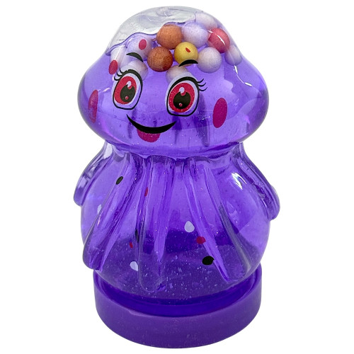 TOY SLIME MINI OCTOPUS GLITTER W/BEADS