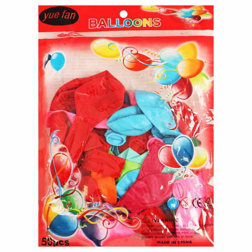 BALLOON 50s COLORS 10CM