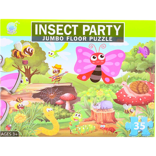 TOY PUZZLE 35PC INSECT PARTY