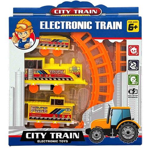TOY BO TRAIN WITH TRACKS CITY TRAIN
