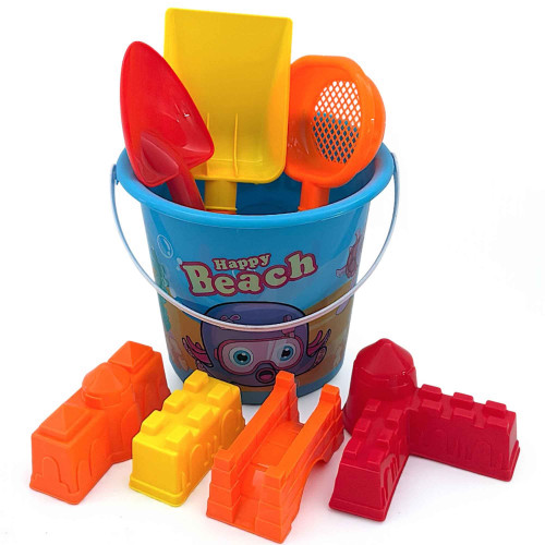 TOY BEACH BUCKET SET 8PC