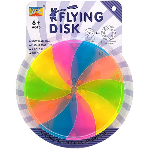 TOY FLYING PL DISK ASST COLOURS 6+
