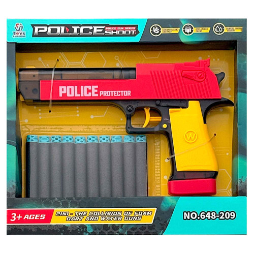 TOY POLICE SHOOTING GUN 2IN1