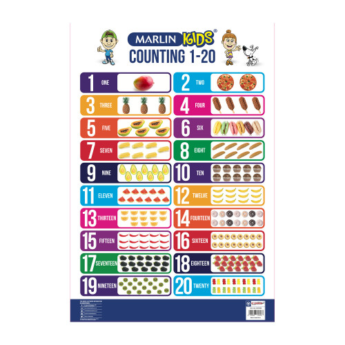 BTS CHART COUNTING 1-20 M/KIDS