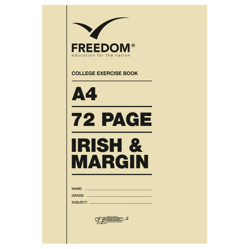 BK A4 72P COLLEGE I/M FREEDOM STATIONERY