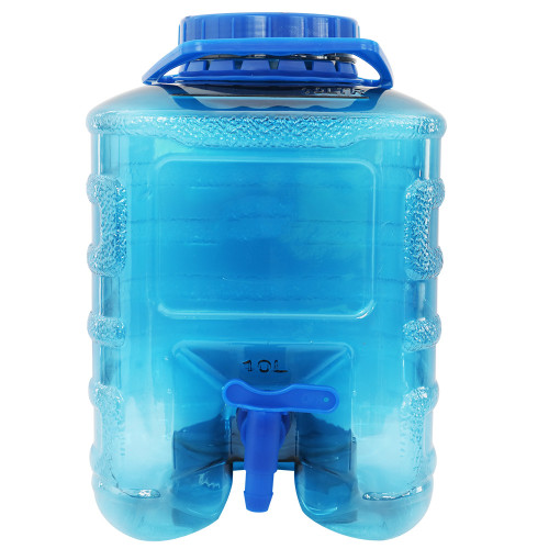PL WATER DISPENSER 10L W/TAP SQ BLUE