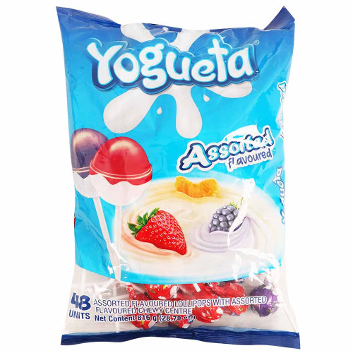 SWT LOLLIPOP YOGUETA ASSORTED 48s