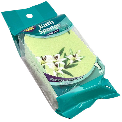 SCOURER SPONGE 1s BATH ASST COLOURS OKS