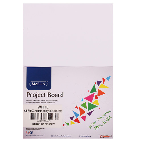 BTS PROJECT BOARD A4 50s WHITE MARLIN