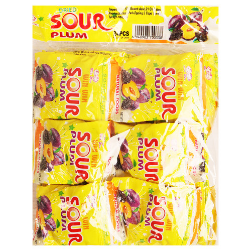 SWT SOUR PLUMS DRIED 24PCS