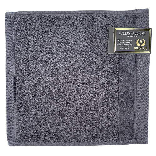 TOWEL WW FACE CLOTH CHARCOAL 30X30CM