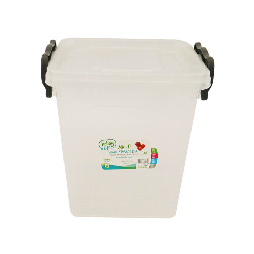 PL CONT SQUARE 1.8LT W/LID HOBBY LIFE