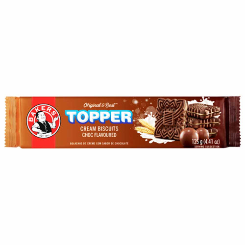 BISC TOPPER 125g CHOCOLATE BAKERS