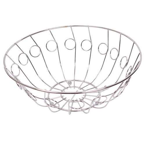 WIRE BASKET 24CM RND W/RINGS