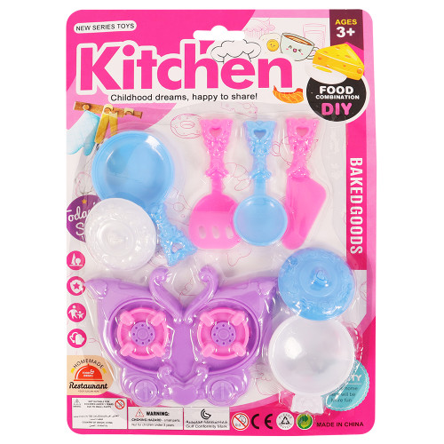 TOY GL KITCHEN PLAY SET 8PCS 2233