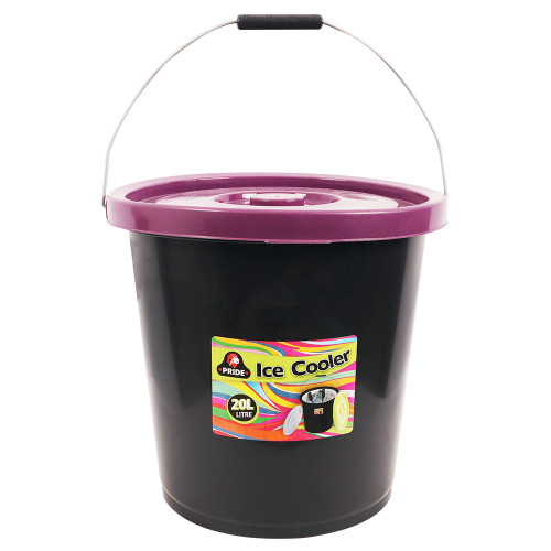 PL BUCKET 20LT W/LID ICE COOLER PRIDE