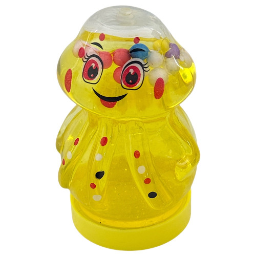 TOY SLIME MINI OCTOPUS GLITTER W/BEADS