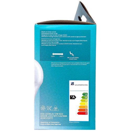 GLOBE 12W LED B22 PIN TYPE PHILIPS