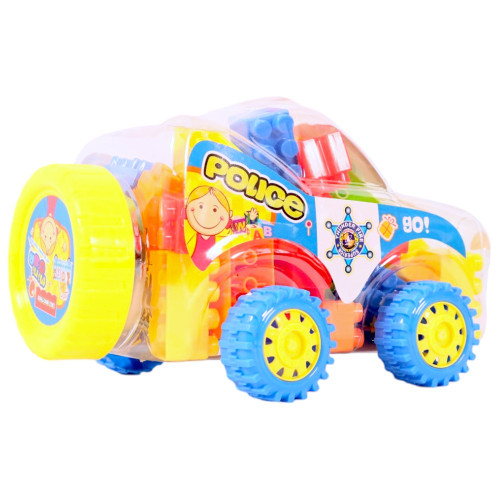 TOY BLOCK MINI POLICE CAR