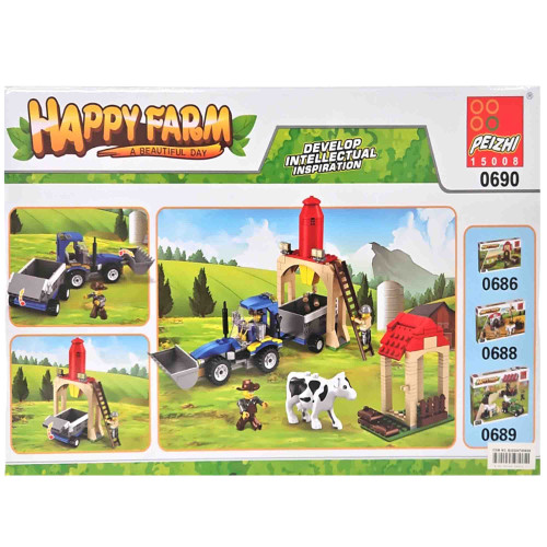TOY BLOCKS SET HAPPY FARM 344PCS