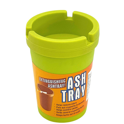 ASHTRAY BUTT BUCKET 11CM ASST COLOURS