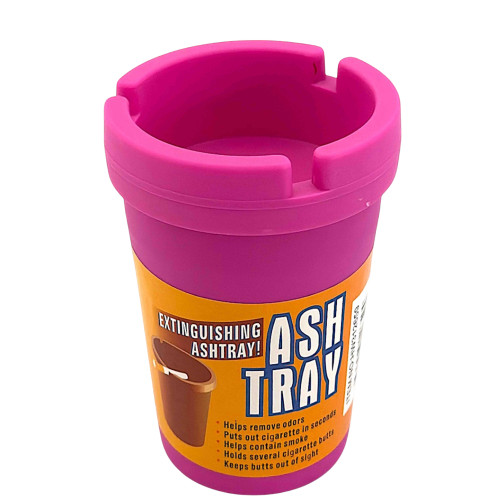 ASHTRAY BUTT BUCKET 11CM ASST COLOURS