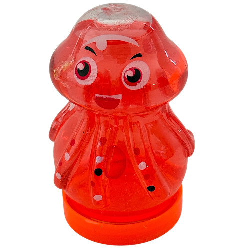 TOY SLIME MINI OCTOPUS GLITTER W/BEADS