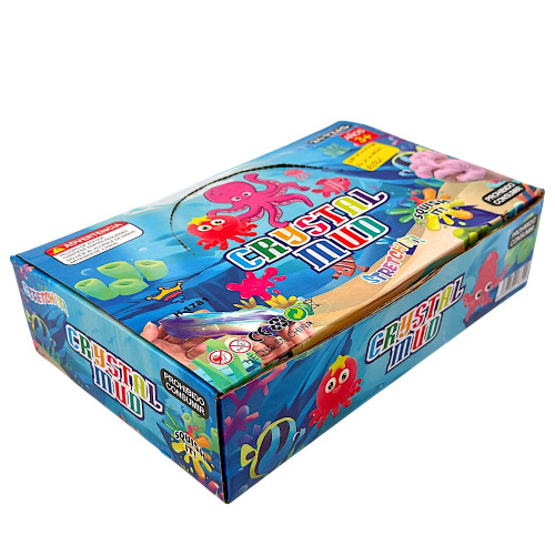 TOY SLIME MINI OCTOPUS GLITTER W/BEADS